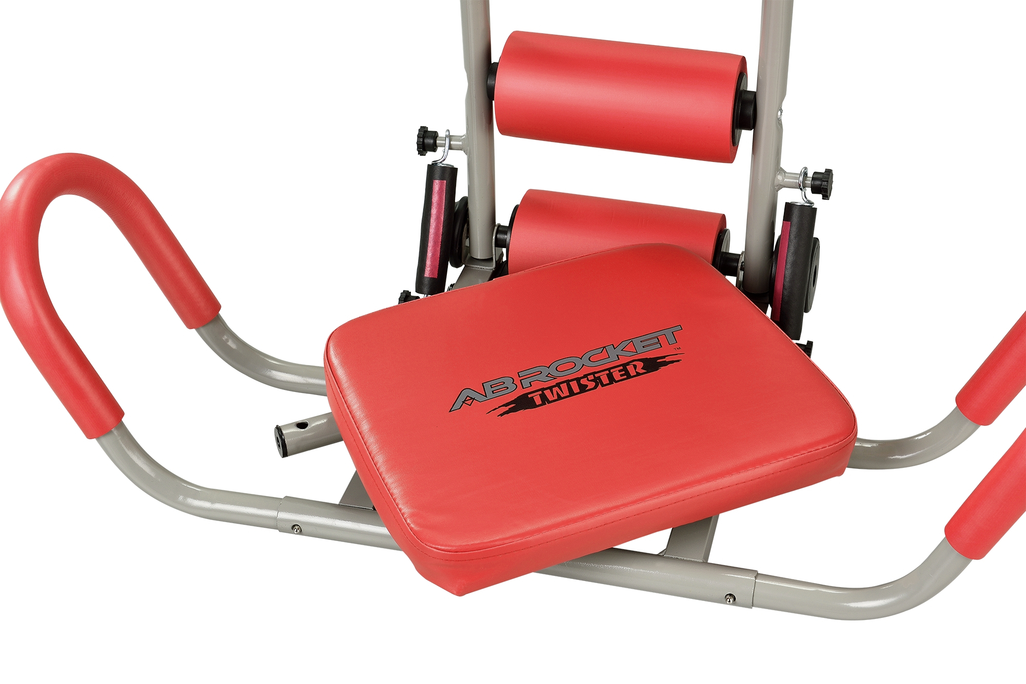 [pro.tec] AB Rocket Twister Abdomen-Back-Trainer padded Massage effect Red